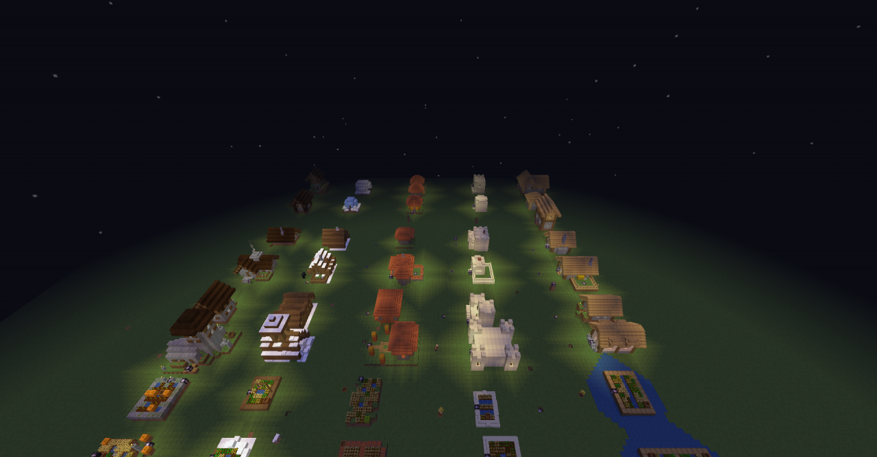 All 1.14 Villiage Structures (1) Minecraft Map