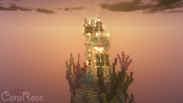Coral Reef | Little Palace Underwater | Minecraft Timelapse Minecraft Map