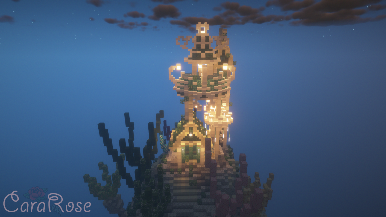 Coral Reef | Little Palace Underwater | Minecraft Timelapse Minecraft Map