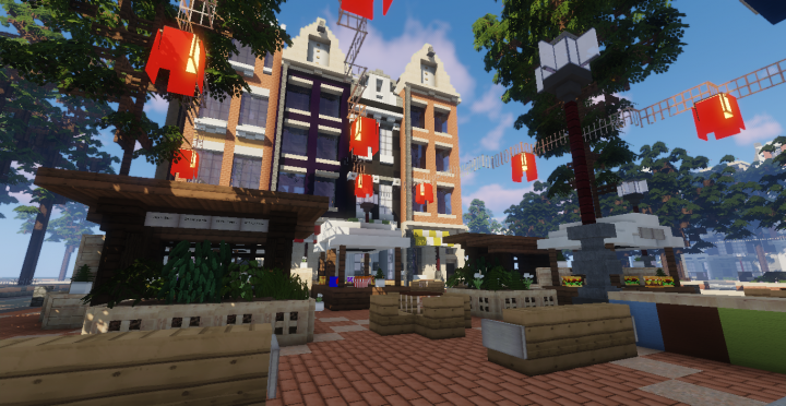 Food Park/Shopping Street Minecraft Map