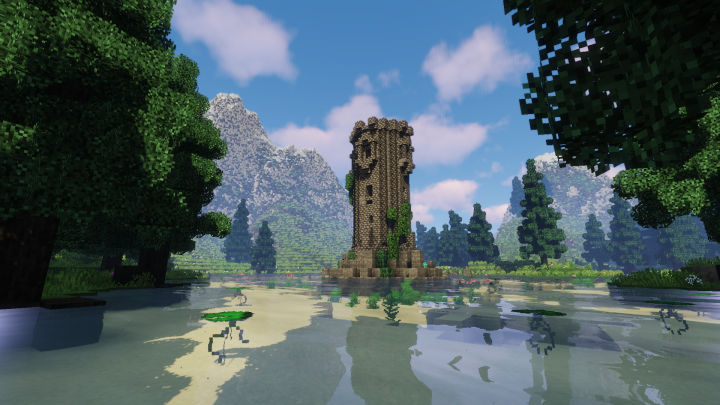 The aquatic Tower Minecraft Map
