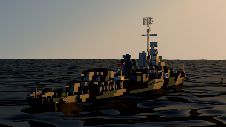 Fletcher class Destroyer (DD-445 and DD-507) Minecraft Map