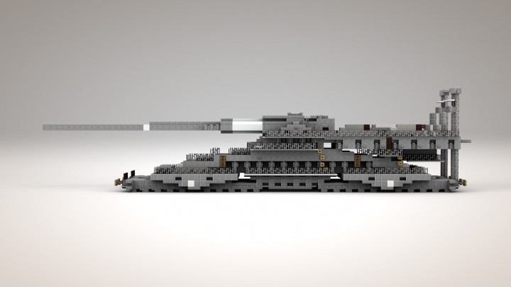 Schwerer Gustav Railway Gun (1.5:1) Minecraft Map