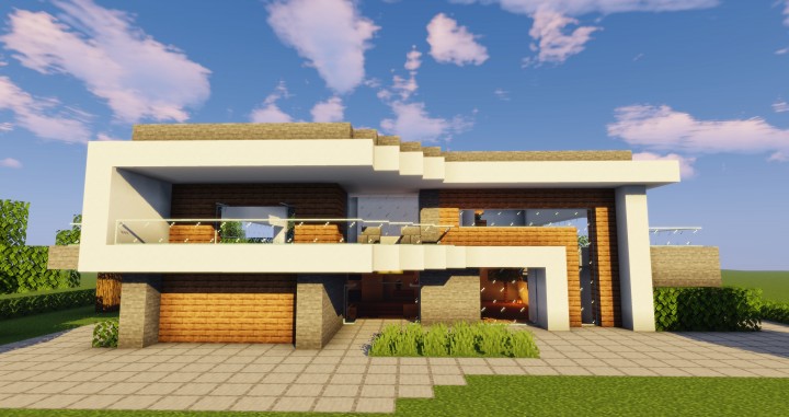 Beautiful Modern House Minecraft Map