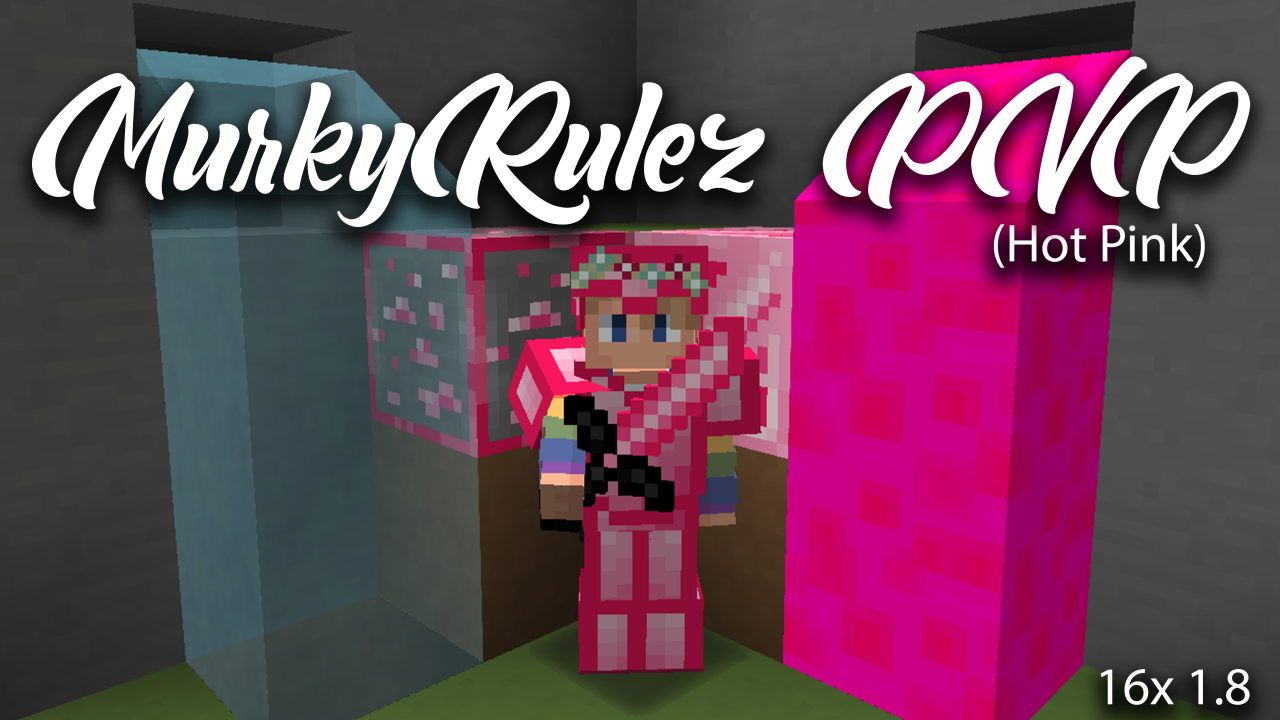MuRkYrULEz PVP - 16x - Hot Pink PVP Pack Minecraft Texture Pack