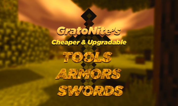 Cheaper & Upgradable Tools, Weapons & Armors! Minecraft Data Pack