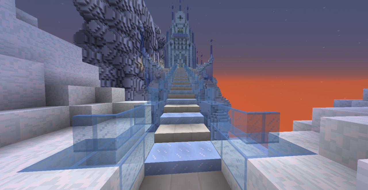 Elsa's caslte Minecraft Map