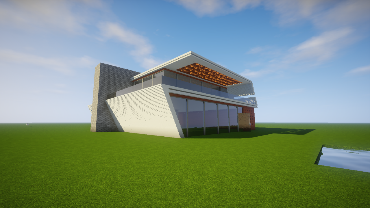 Modern house - Chisel&Bits Minecraft Map