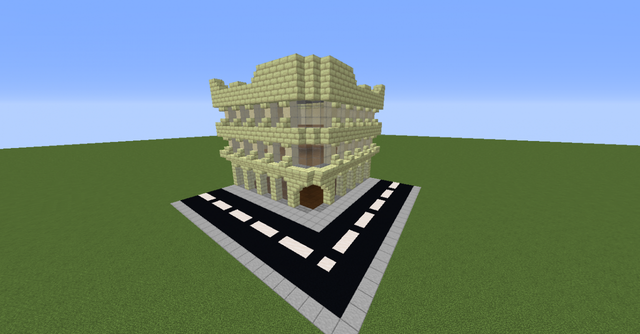 Simple Corner City Building Minecraft Map