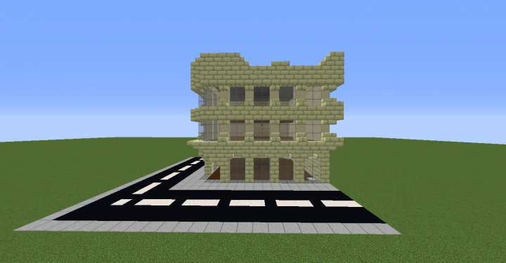Simple Corner City Building Minecraft Map
