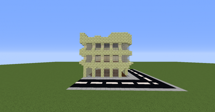 Simple Corner City Building Minecraft Map