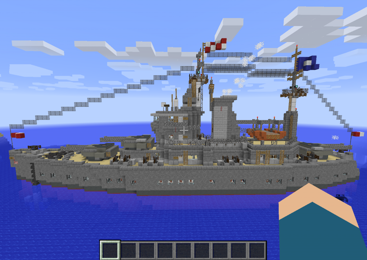 Fictional Cruiser- HMS London Minecraft Map
