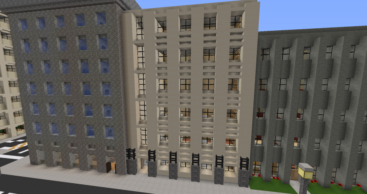 modern sandstone apartment Minecraft Map