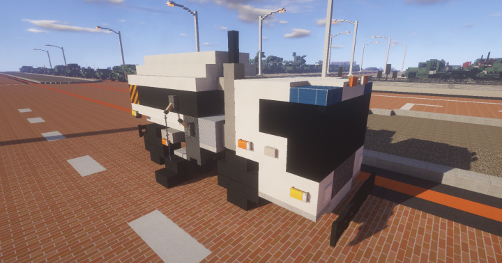 1.5:1 Scale Mack Mid-Liner and Mack DM Street Sweepers. Minecraft Map