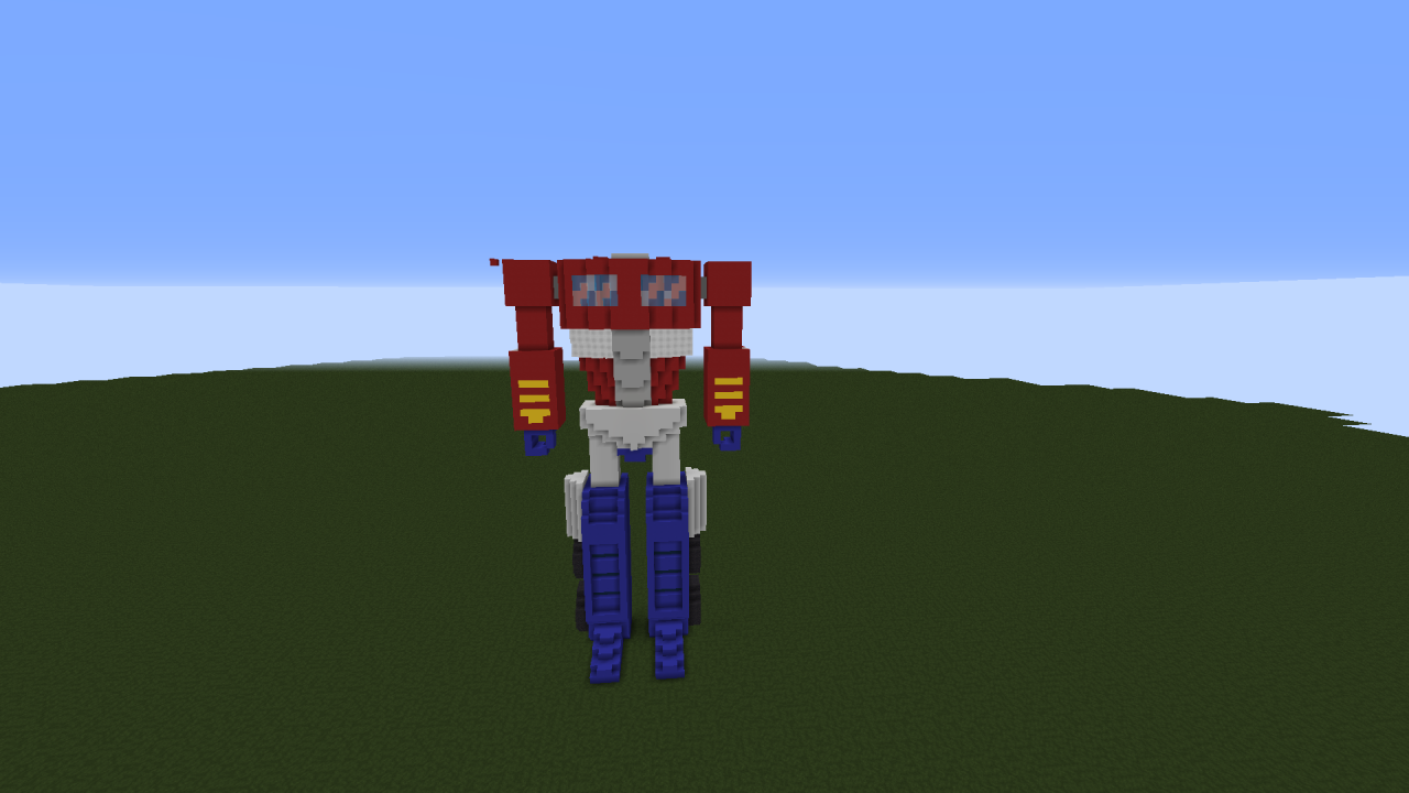 Unfinished Optimus Prime Schematic Minecraft Map