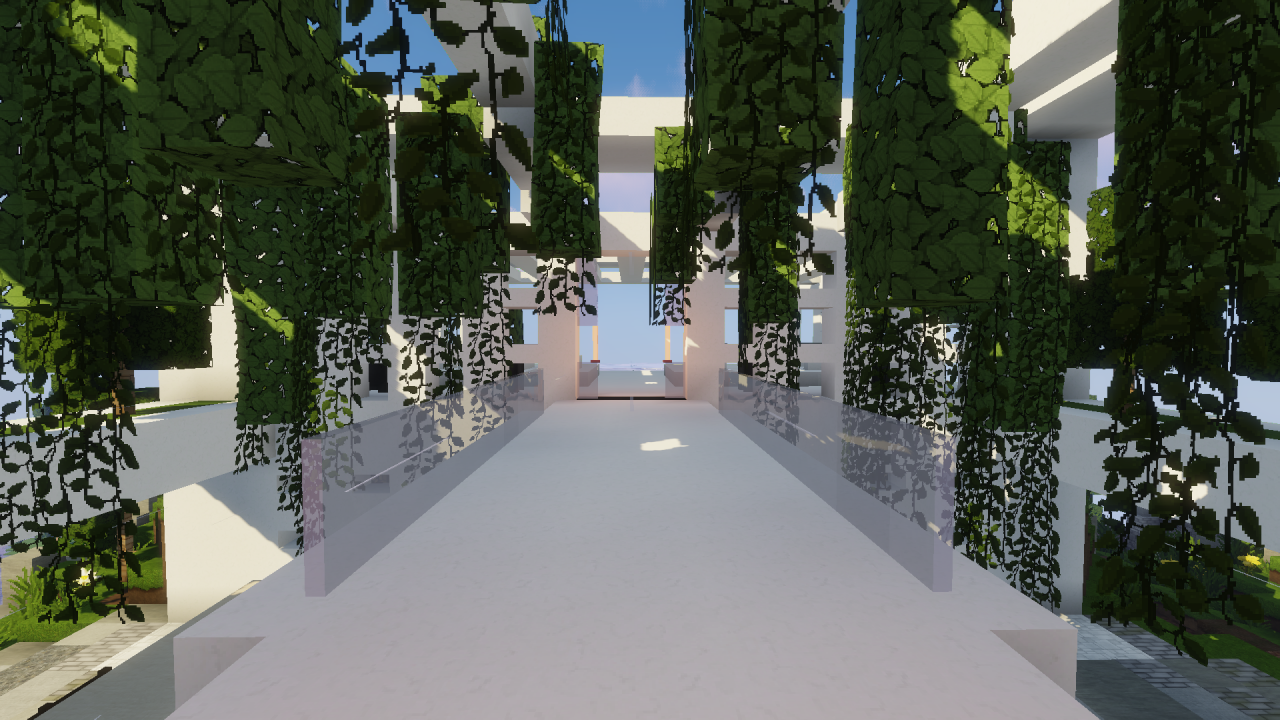 The Brick, a modern subalpine house Minecraft Map