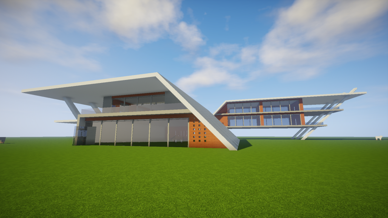 Modern house - Chisel&Bits 2 Minecraft Map