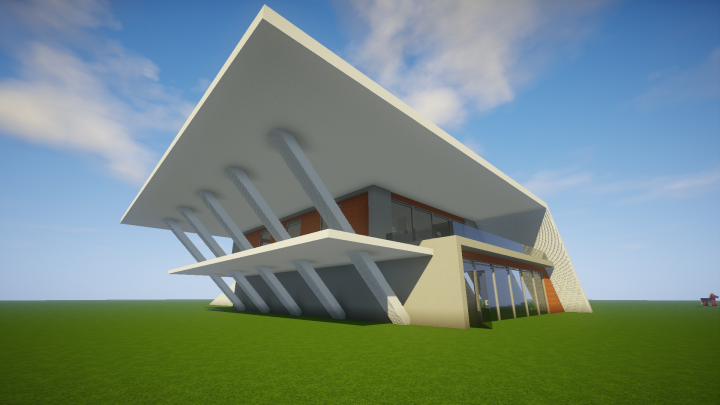 Modern house - Chisel&Bits 2 Minecraft Map