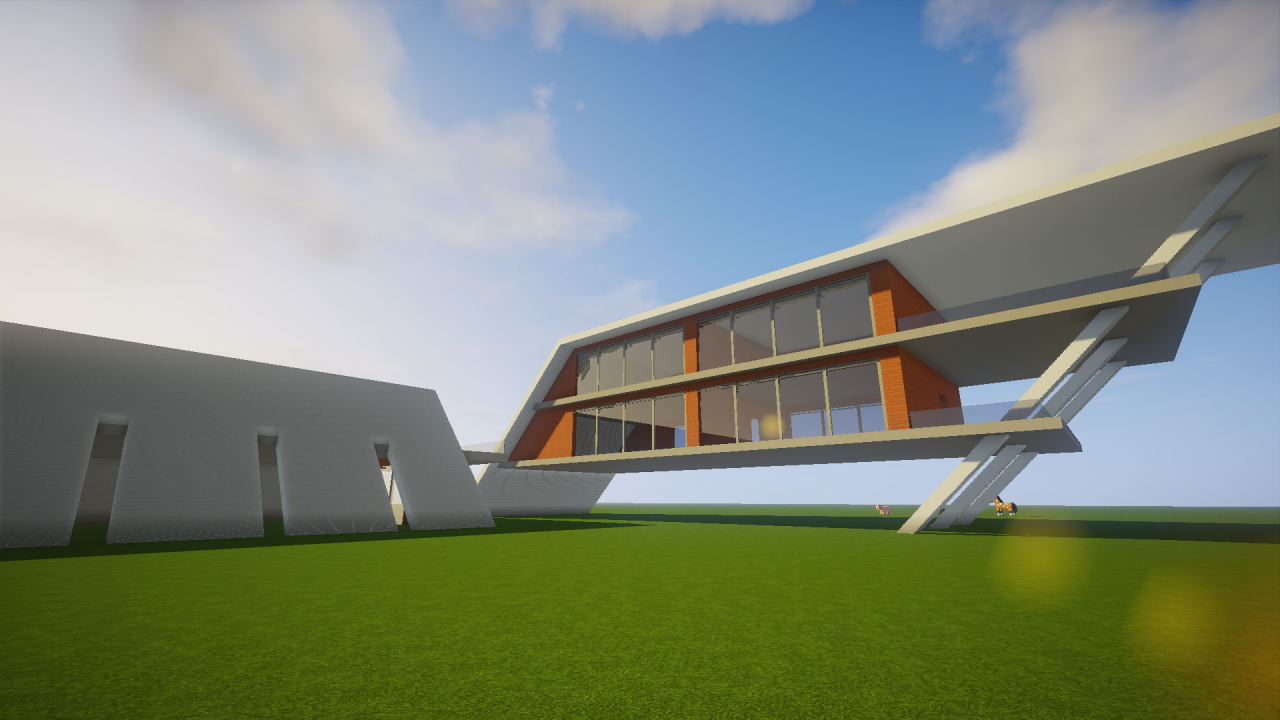 Modern house - Chisel&Bits 2 Minecraft Map