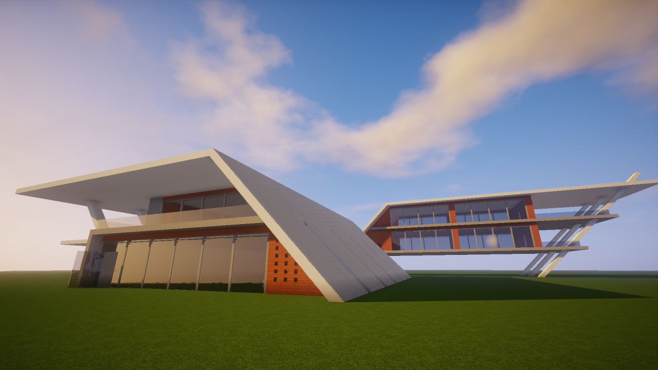 Modern house - Chisel&Bits 2 Minecraft Map