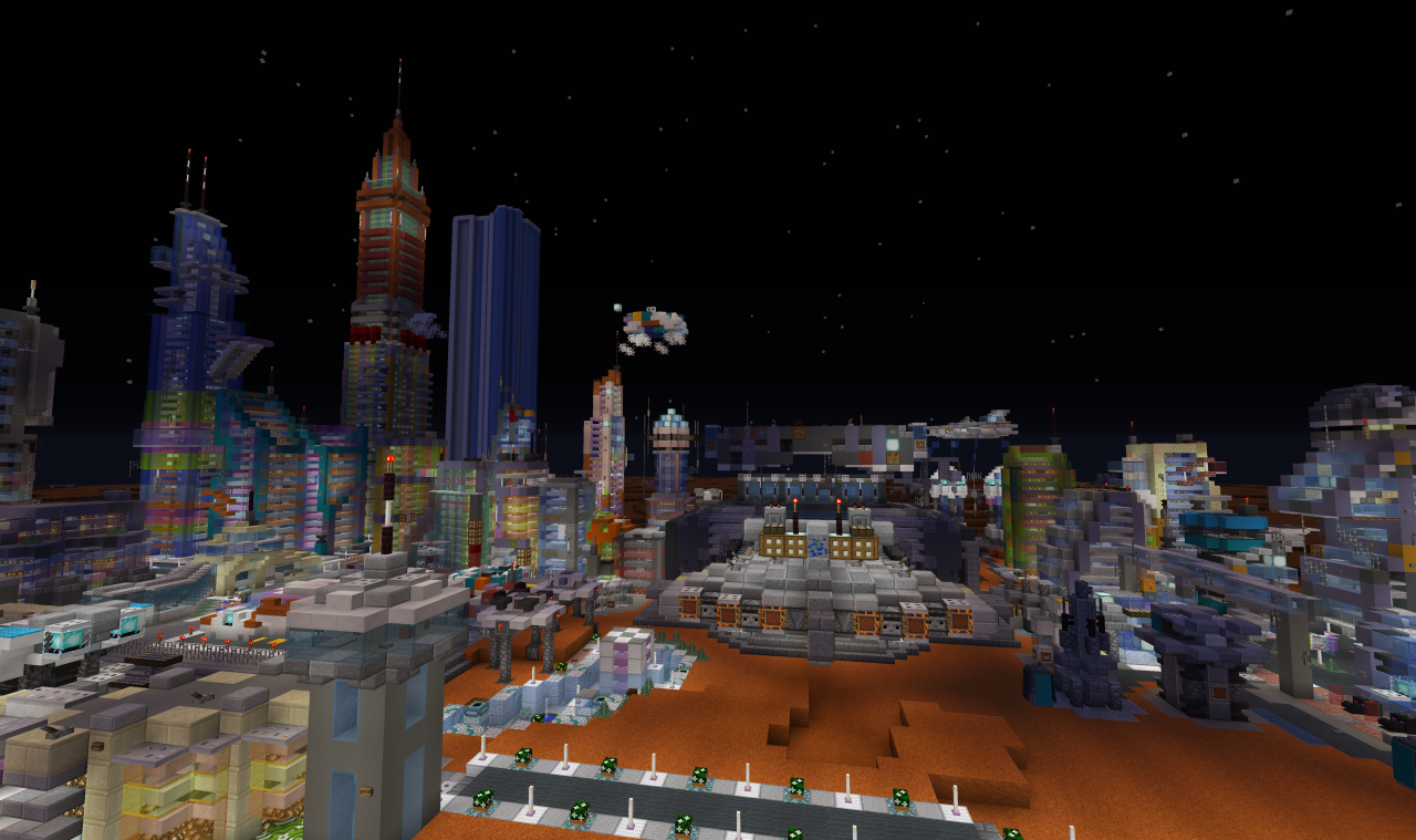 A miniature Mars Minecraft Map