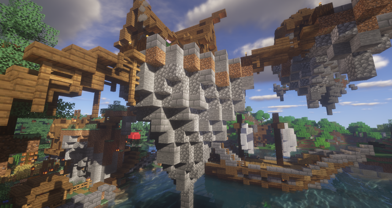 Epic Floating Islands Tutorial! Minecraft Map