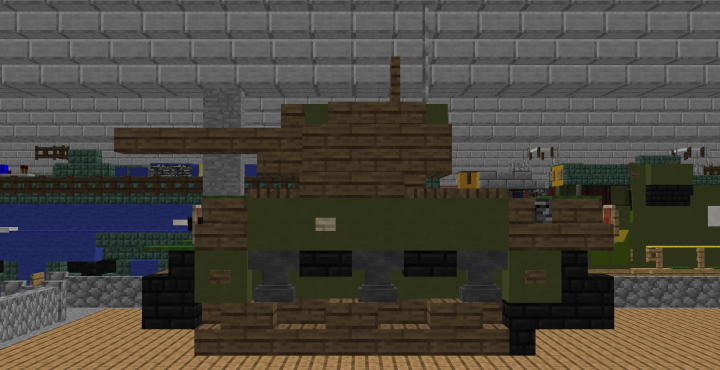 [4th of July Special Part 2]: [1.5:1 Scale] M4 Sherman Tank Minecraft Map