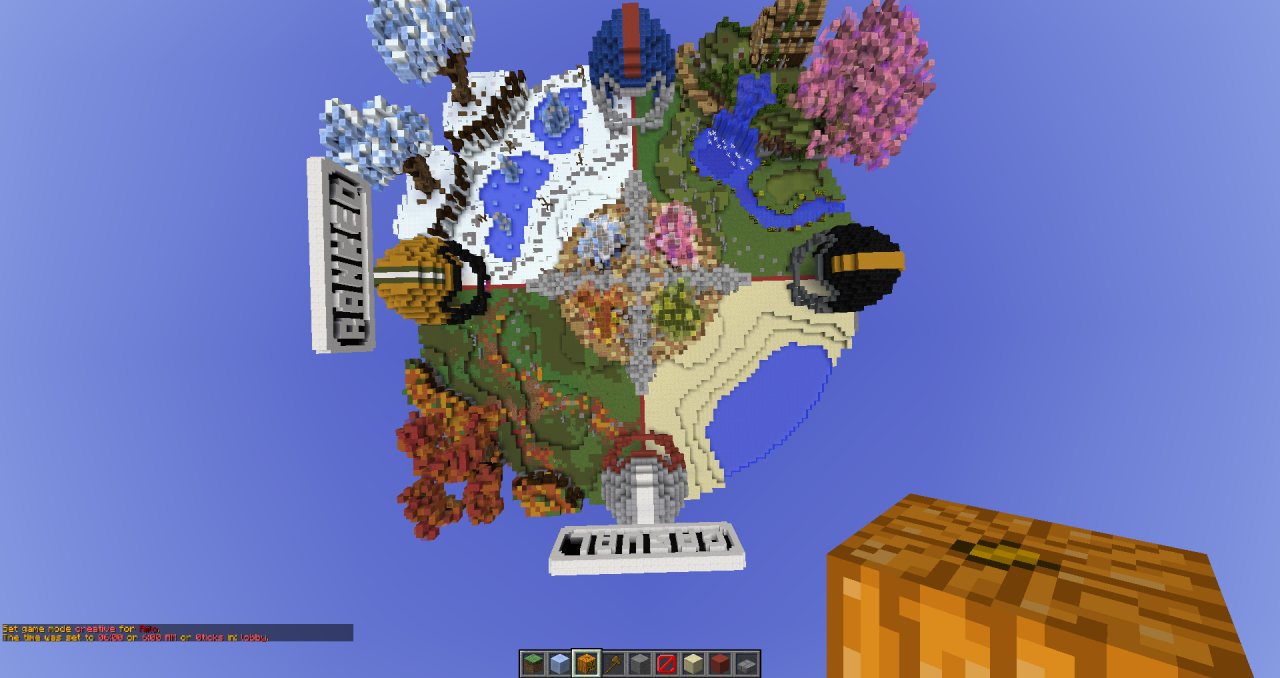Seasonal Lobby Spawn - Customisable Minecraft Map