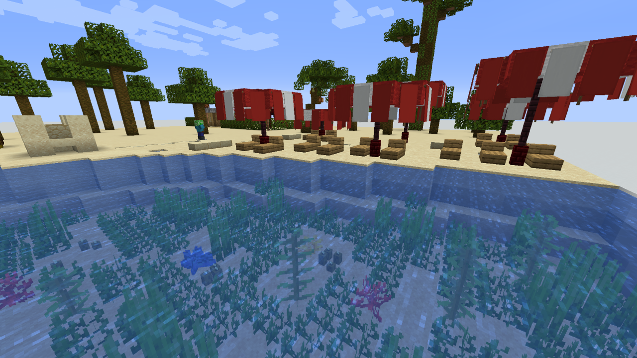 A day on the beach [Fast Project] Minecraft Map