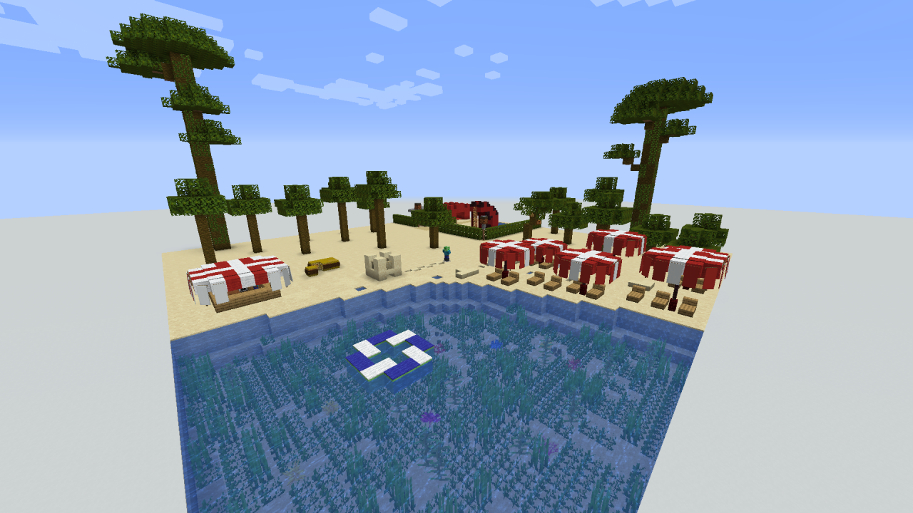 A day on the beach [Fast Project] Minecraft Map