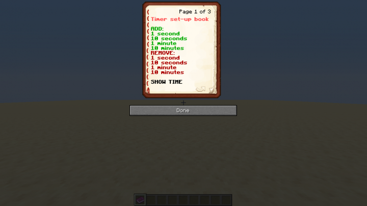 Timer Data Pack Minecraft Data Pack