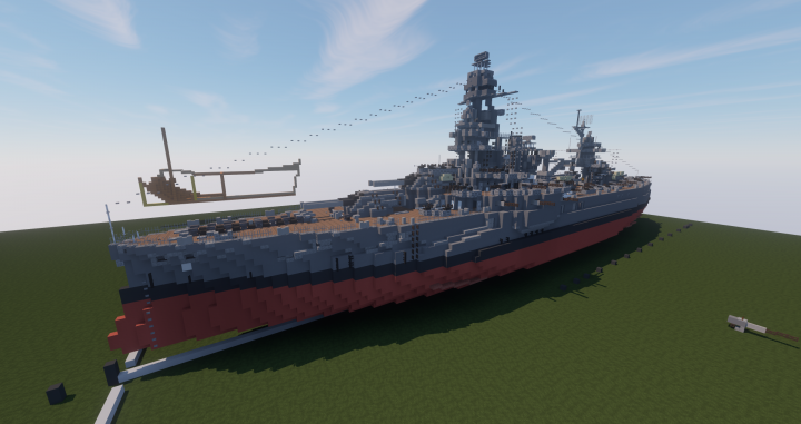 BB-35 USS Texas (1944) Minecraft Map