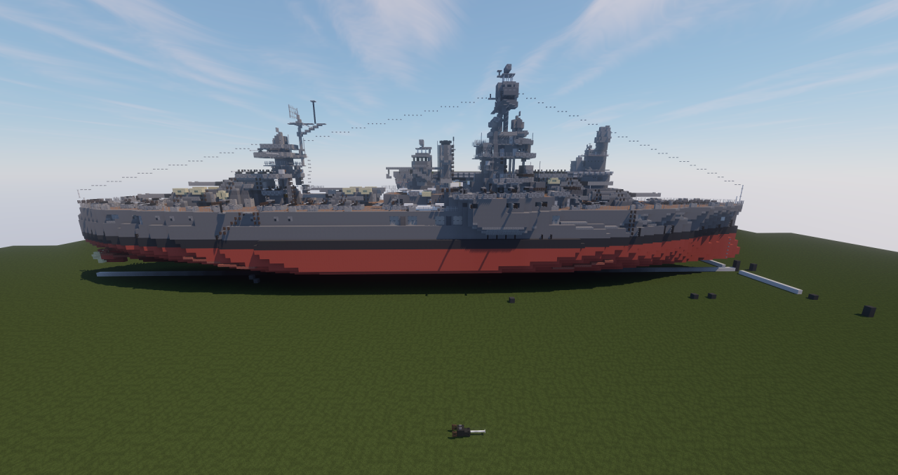 BB-35 USS Texas (1944) Minecraft Map