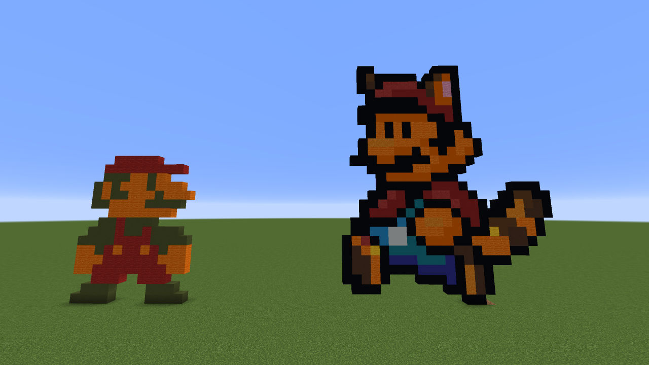 Mario Pixel Arts Minecraft Map