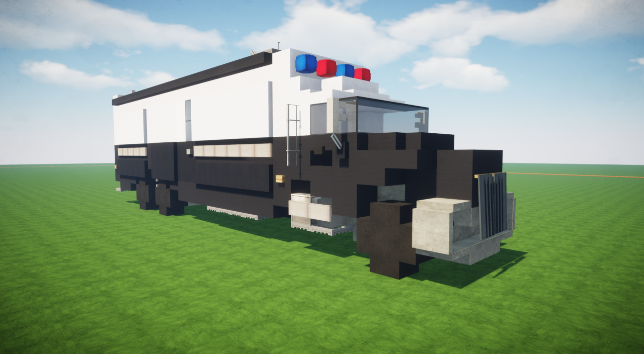 Police Mobile Command Vehicle Minecraft Map