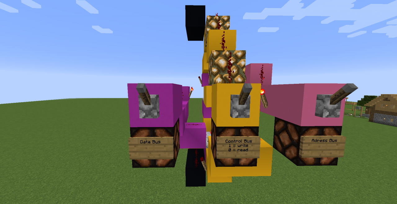 1-bit RAM cell (Redstone) [RedBit Project] Minecraft Map