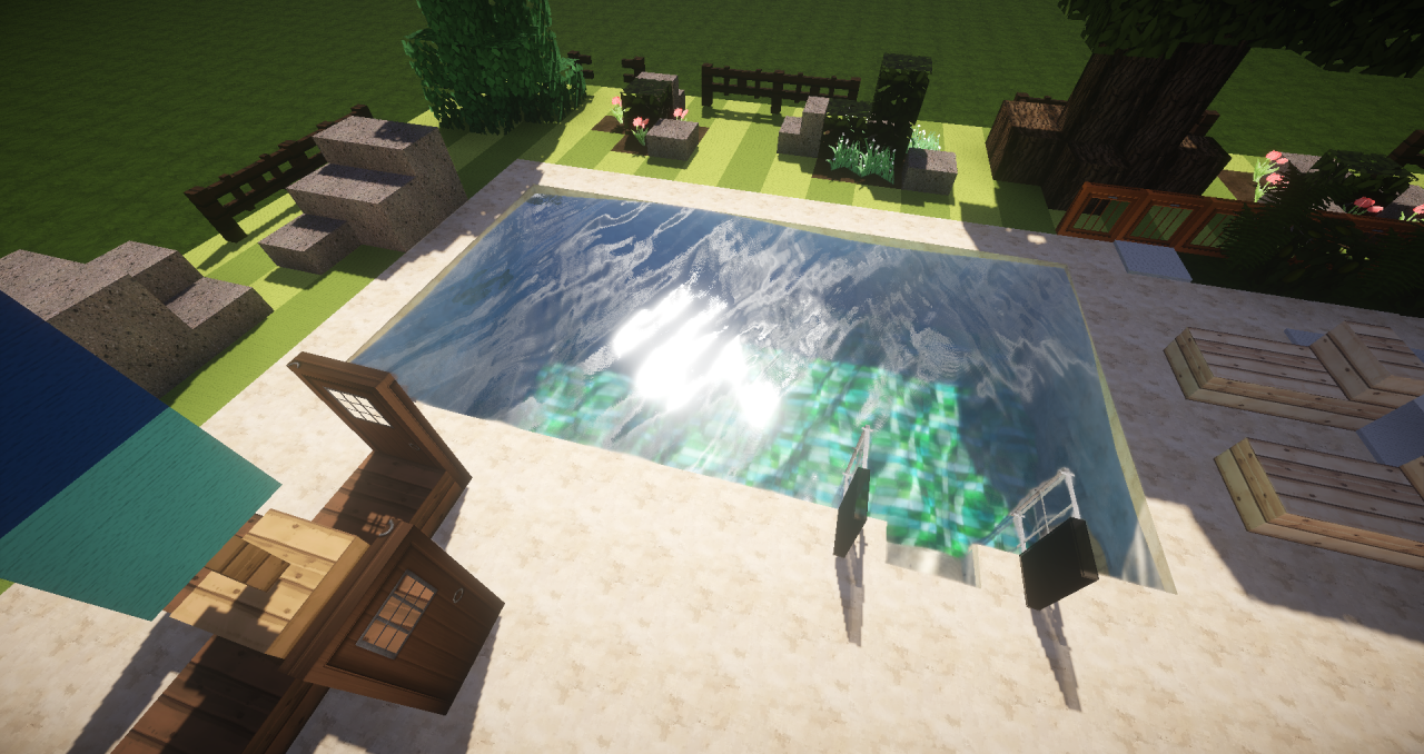 Summer Time ! Modern House Minecraft Map