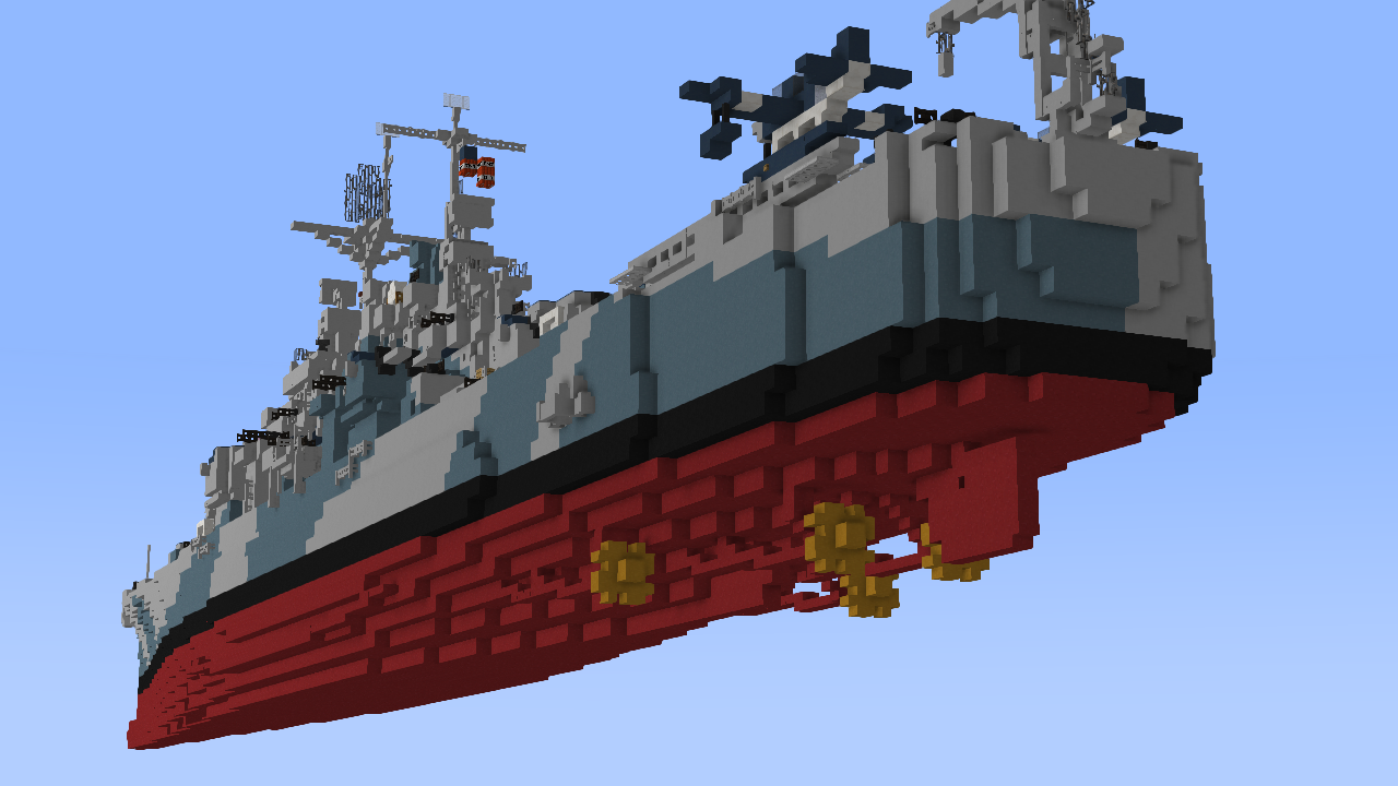 Cleveland-class USS Astoria (CL-90) Minecraft Map