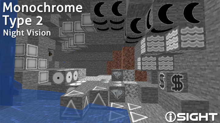 iSIGHT Monochromacy Color Blindness Texture Pack Addon Type 2 | [1.16.x ...