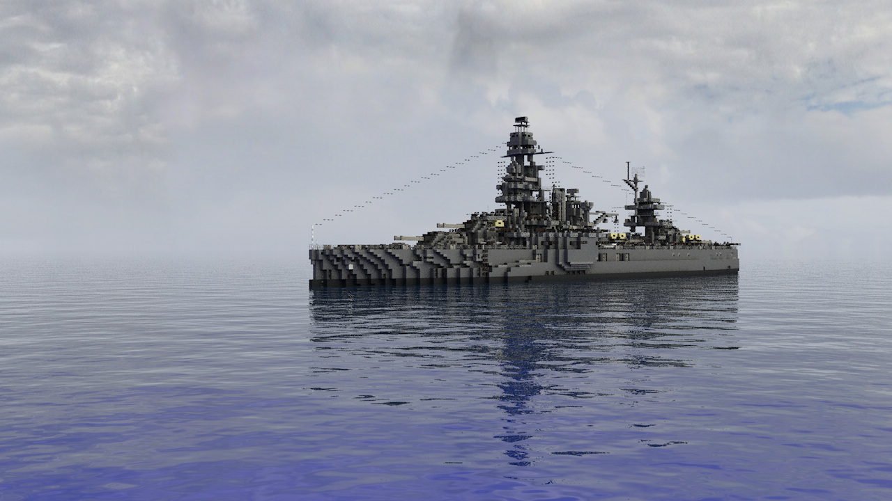 BB-35 USS Texas (1944) Minecraft Map