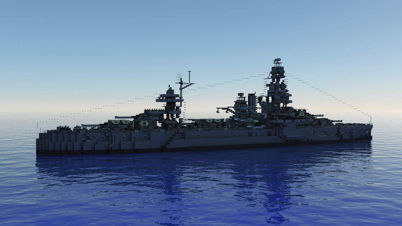 BB-35 USS Texas (1944) Minecraft Map