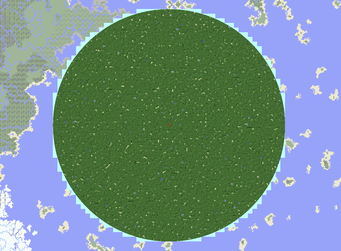 6400 big circular survival map Minecraft Map