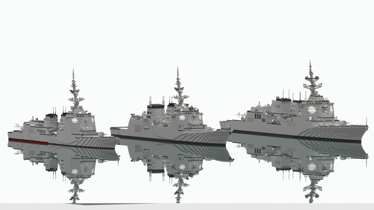 Jmsdf DD 179 maya (maya-class) destroyer 2:1 Minecraft Map