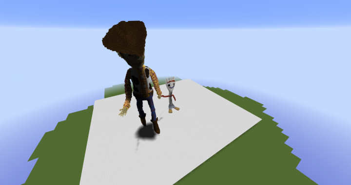 Minecraft Toy Story 4 Woody and Forky My Favorite summer movie ...