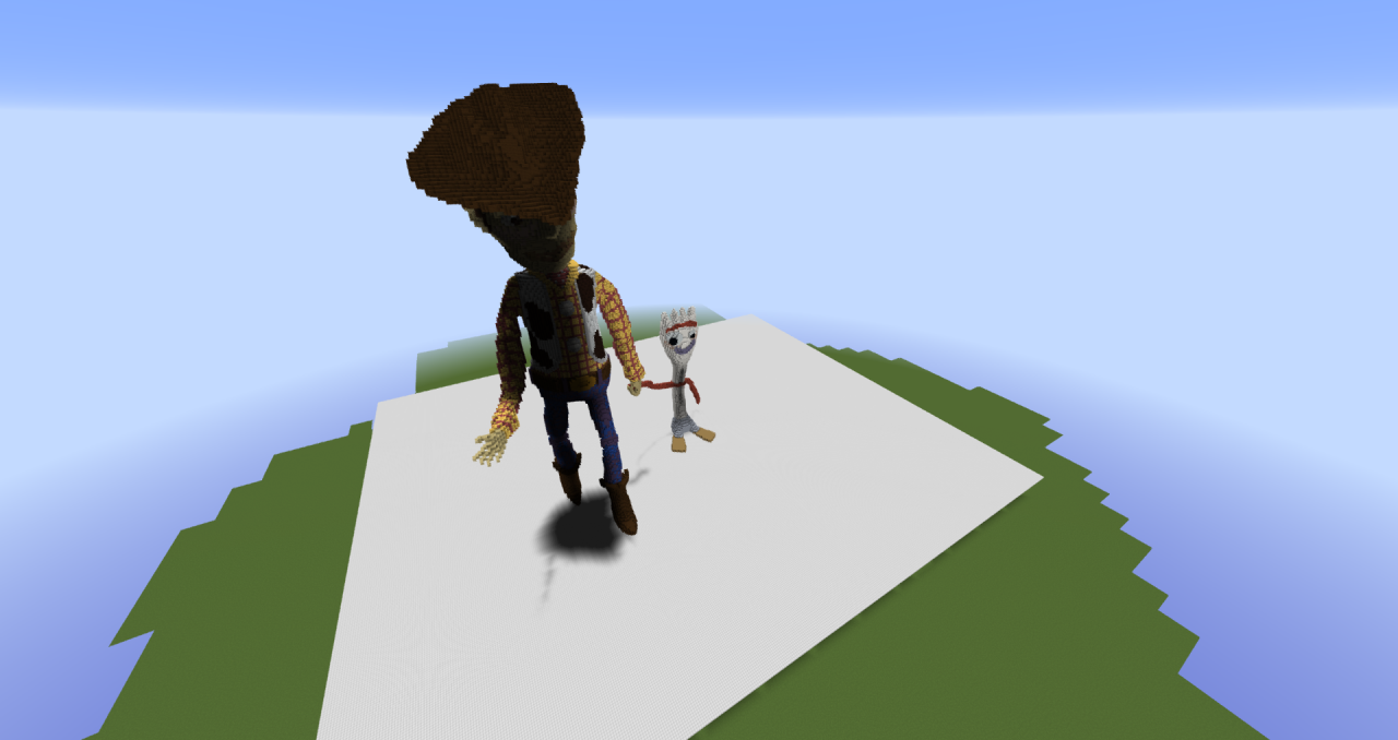 Minecraft Toy Story 4 Woody and Forky My Favorite summer movie ...