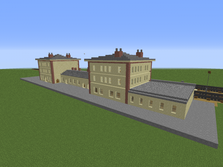 Old trainstation (exterior only) Minecraft Map