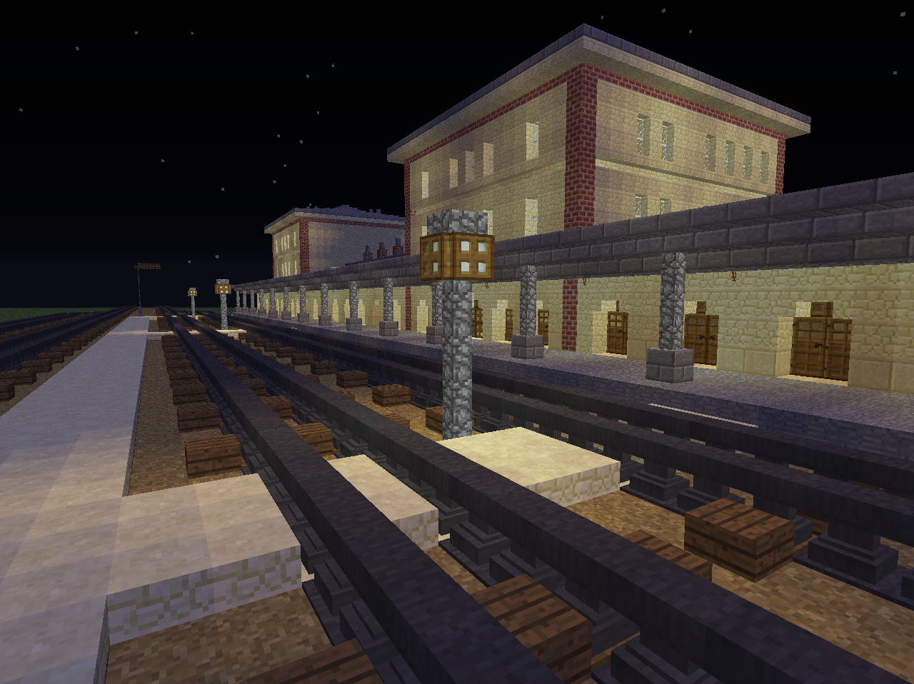 Old trainstation (exterior only) Minecraft Map