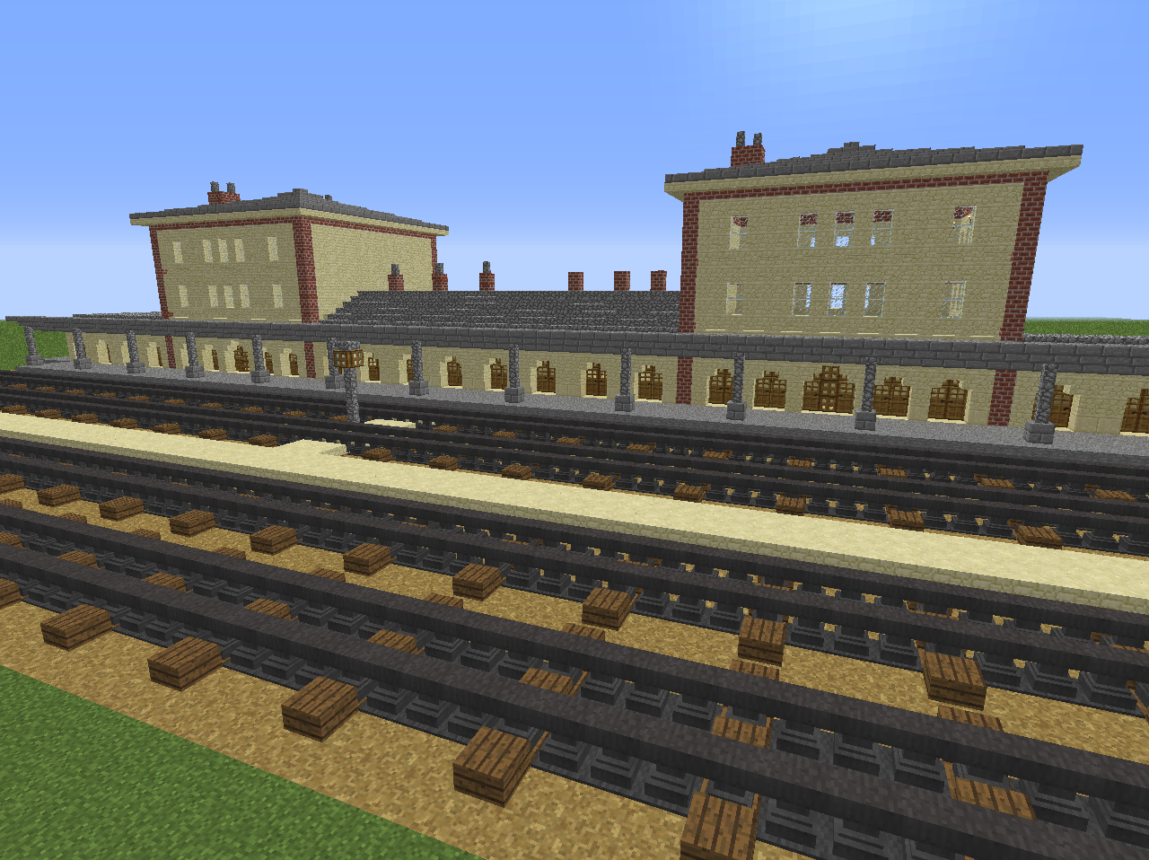 Old trainstation (exterior only) Minecraft Map