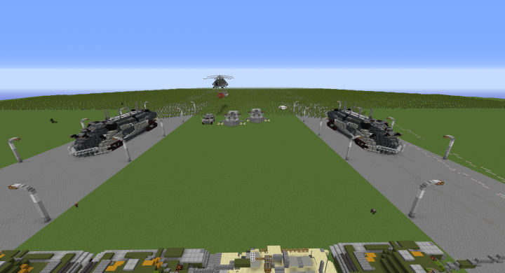 The end of the zombie outpost Minecraft Map