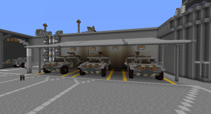 The end of the zombie outpost Minecraft Map